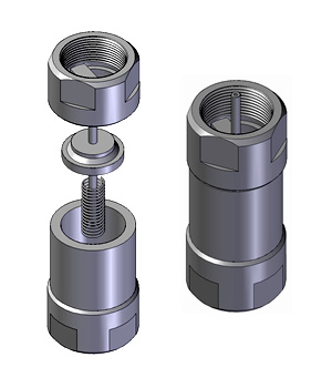 Valvulas Check Vertical SS 316 resistentes alta presion